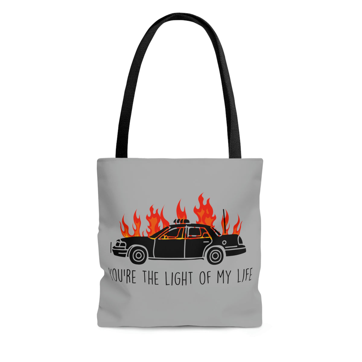 You're The Light Of My Life Acab Anarchy cop car AOP Tote Bag – Red ...